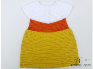 Crochet Candy Corn Dress Pattern (Free & Easy)