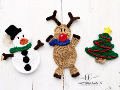 Free Snowman Crochet Pattern | Snowman Applique Crochet Pattern