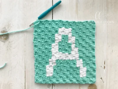 Letter X Graph | Free Crochet Pattern | Alphabet Crochet Baby Blanket