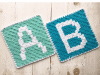 Letter B Graph | Free Crochet Pattern | Alphabet Crochet Baby Blanket