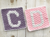 Letter C Graph | Free Crochet Pattern | Alphabet Crochet Baby Blanket