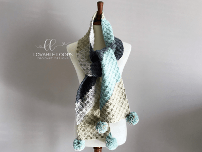 Free c2c Scarf Crochet Pattern | Corner to Corner Scarf Pattern