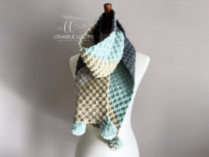Free c2c Scarf Crochet Pattern | Corner to Corner Scarf Pattern