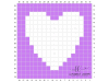 Heart Graph | Free Crochet Pattern | Alphabet Crochet Baby Blanket