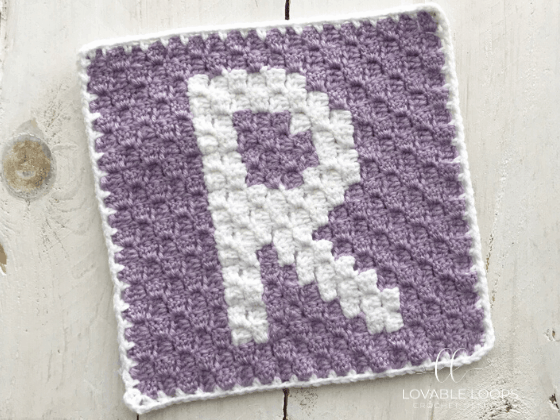 Crochet Alphabet Blanket Pattern | c2c ABC Afghan | Lovable Loops