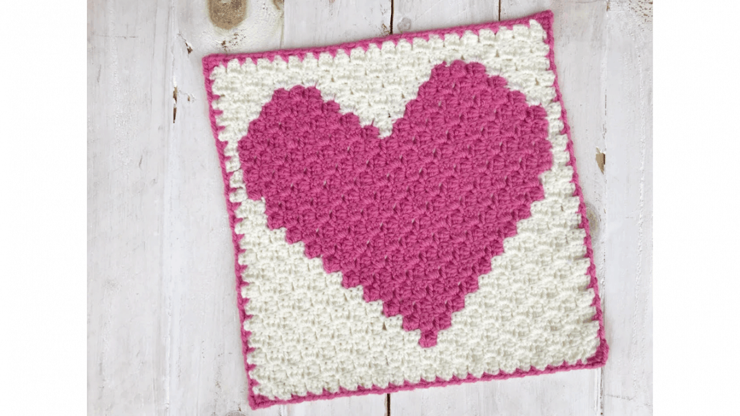 Heart Graph | Free Crochet Pattern | Alphabet Crochet Baby Blanket