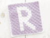 Letter R Graph | Free Crochet Pattern | Alphabet Crochet Baby Blanket