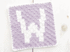 Letter W Graph | Free Crochet Pattern | Alphabet Crochet Baby Blanket