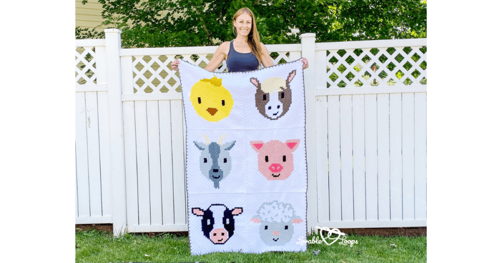 Crochet Cow Pattern C2C (Free & Easy)