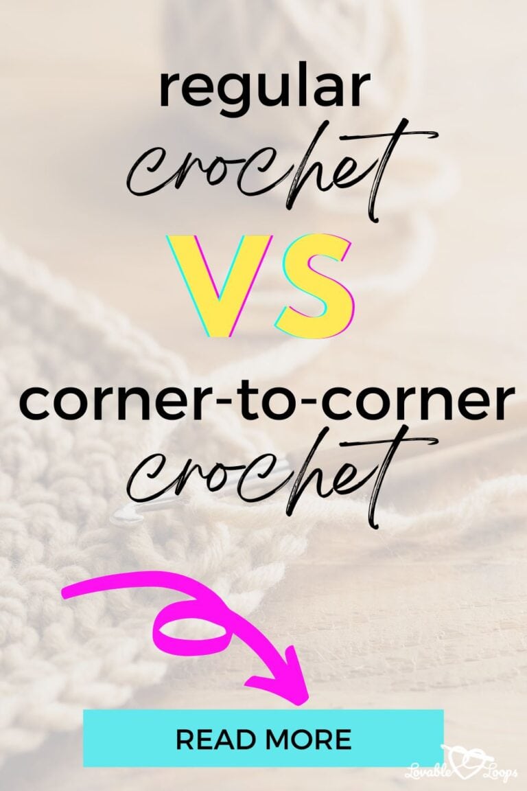 Regular crochet vs Corner to Corner crochet