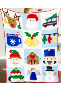 Christmas Crochet Blanket Pattern (C2C)