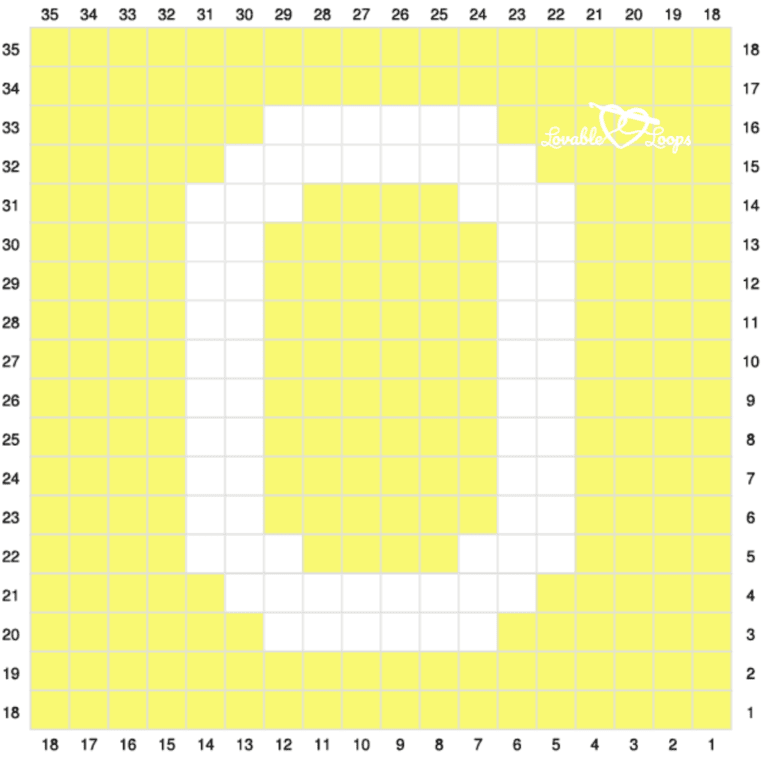 Letter O Crochet Pattern- Crochet Letter Patterns