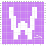 Letter W Crochet Pattern- Crochet Letter Patterns