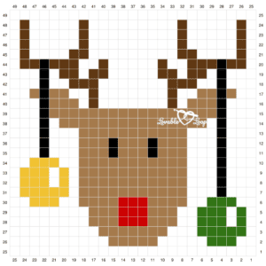 Crochet Reindeer Pattern c2c (free)