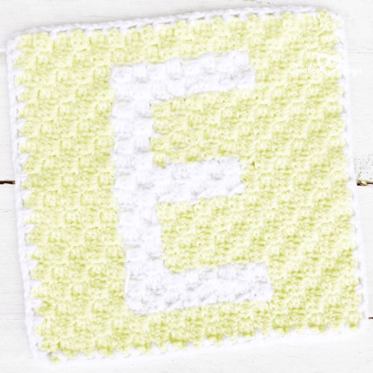 Letter E Crochet Pattern- Crochet Letter Patterns