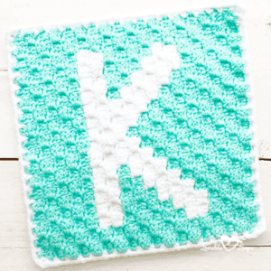 Letter K Crochet Pattern- Crochet Letter Patterns