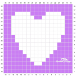 c2c Crochet Heart Pattern- Crochet Letter Patterns