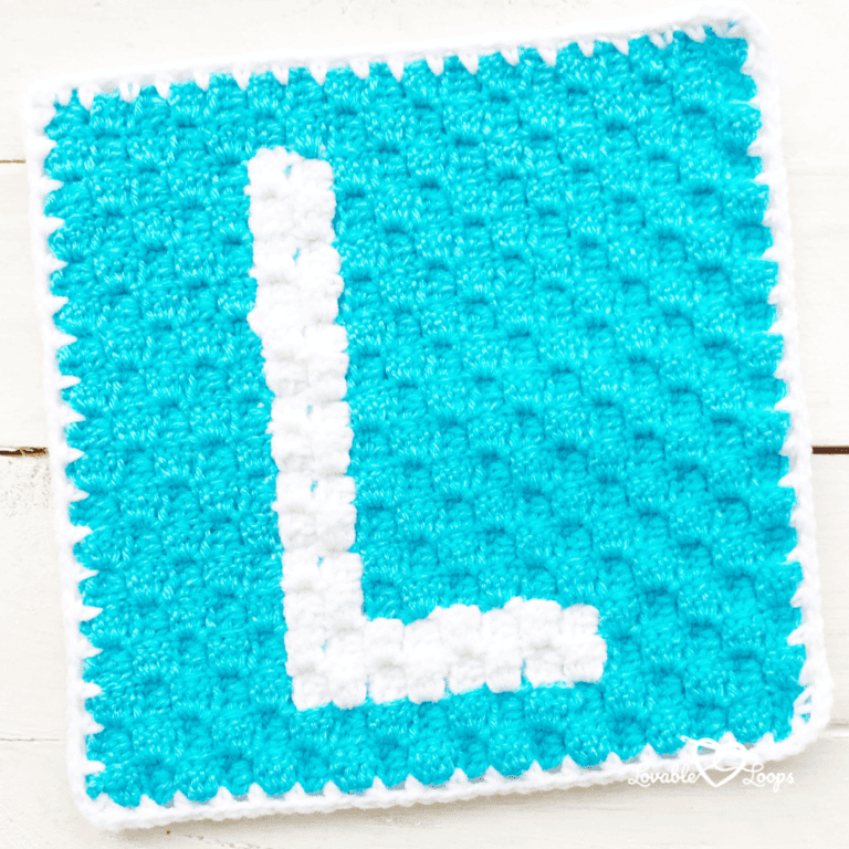 Letter L Crochet Pattern- Crochet Letter Patterns