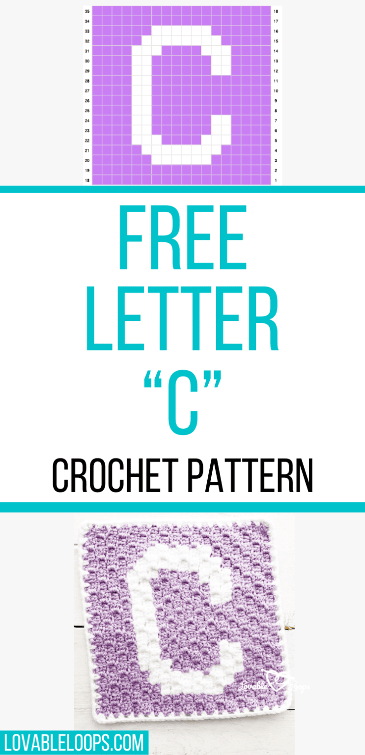 Letter C Crochet Pattern- Crochet Letter Patterns