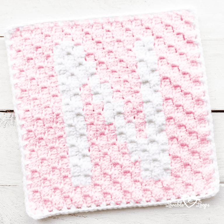 Letter N Crochet Pattern- Crochet Letter Patterns