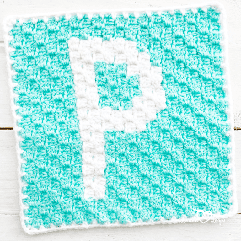 Letter P Crochet Pattern- Crochet Letter Patterns