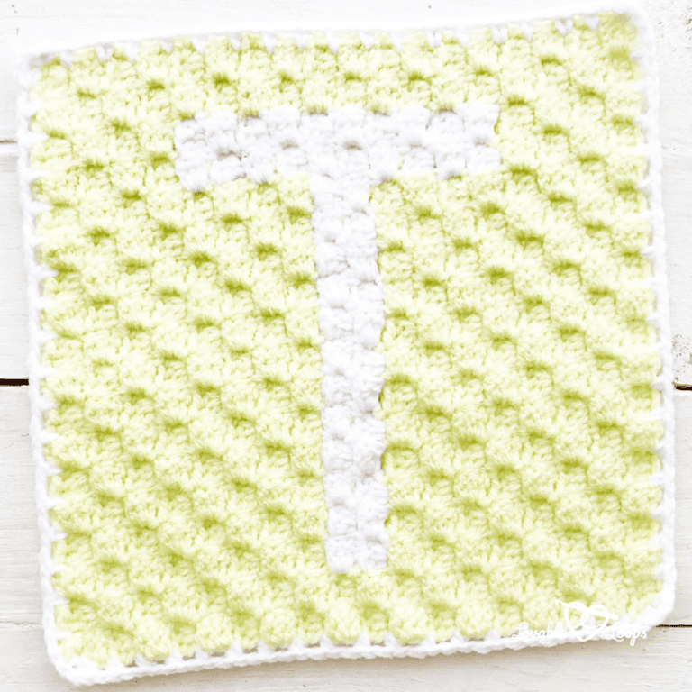 Letter T Crochet Pattern- Crochet Letter Patterns