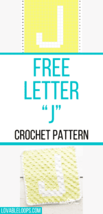 Letter J Crochet Pattern- Crochet Letter Patterns
