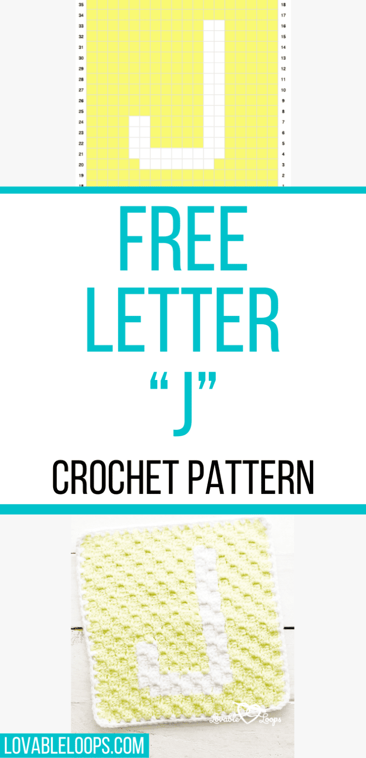 Letter J Crochet Pattern- Crochet Letter Patterns
