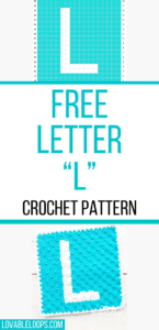 Letter L Crochet Pattern- Crochet Letter Patterns
