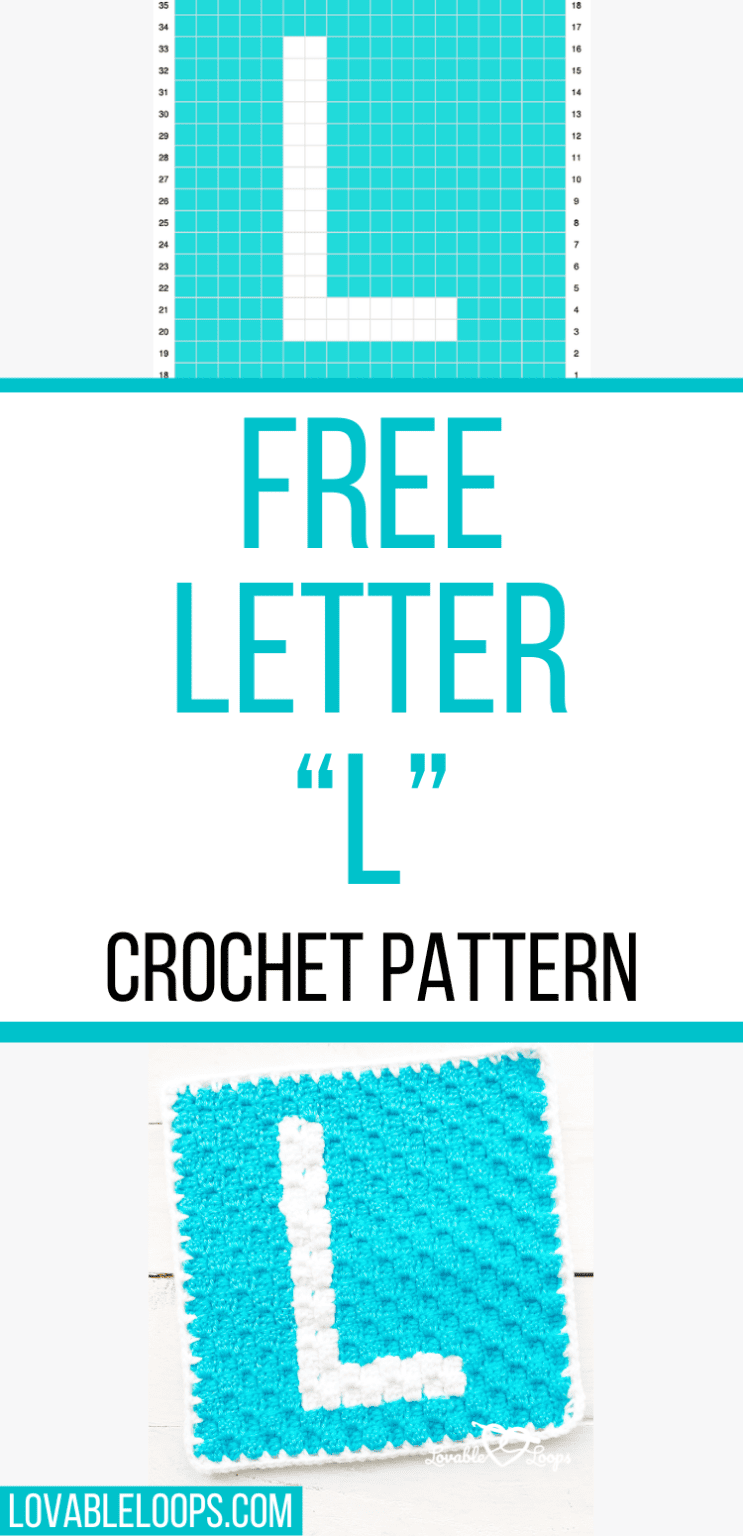 Letter L Crochet Pattern- Crochet Letter Patterns