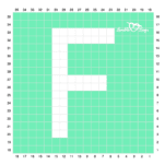 Letter F Crochet Pattern- Crochet Letter Patterns
