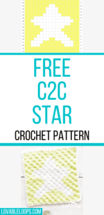 c2c Crochet Star Pattern- Crochet Letter Patterns