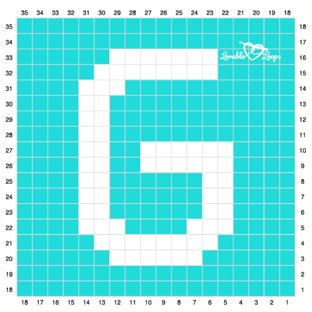 Letter G Crochet Pattern- Crochet Letter Patterns