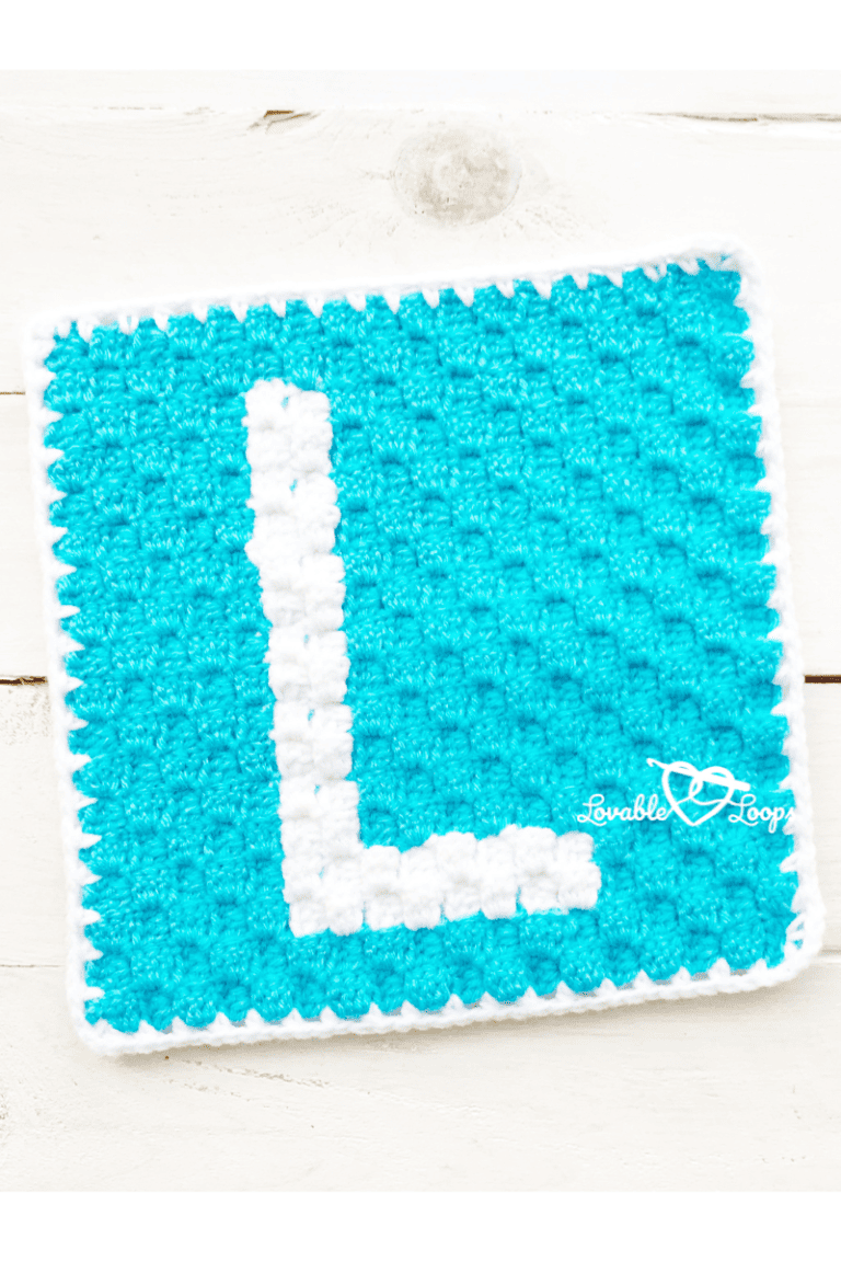 Letter L Crochet Pattern- Crochet Letter Patterns
