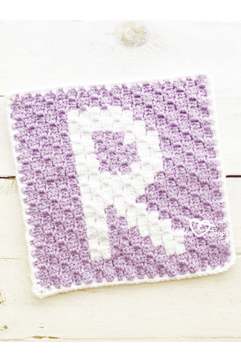 Letter R Crochet Pattern- Crochet Letter Patterns