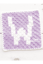 Letter W Crochet Pattern- Crochet Letter Patterns