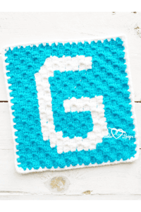 Letter G Crochet Pattern- Crochet Letter Patterns