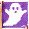 Spooky Crochet Ghost Pattern C2C Square (Free & Easy)