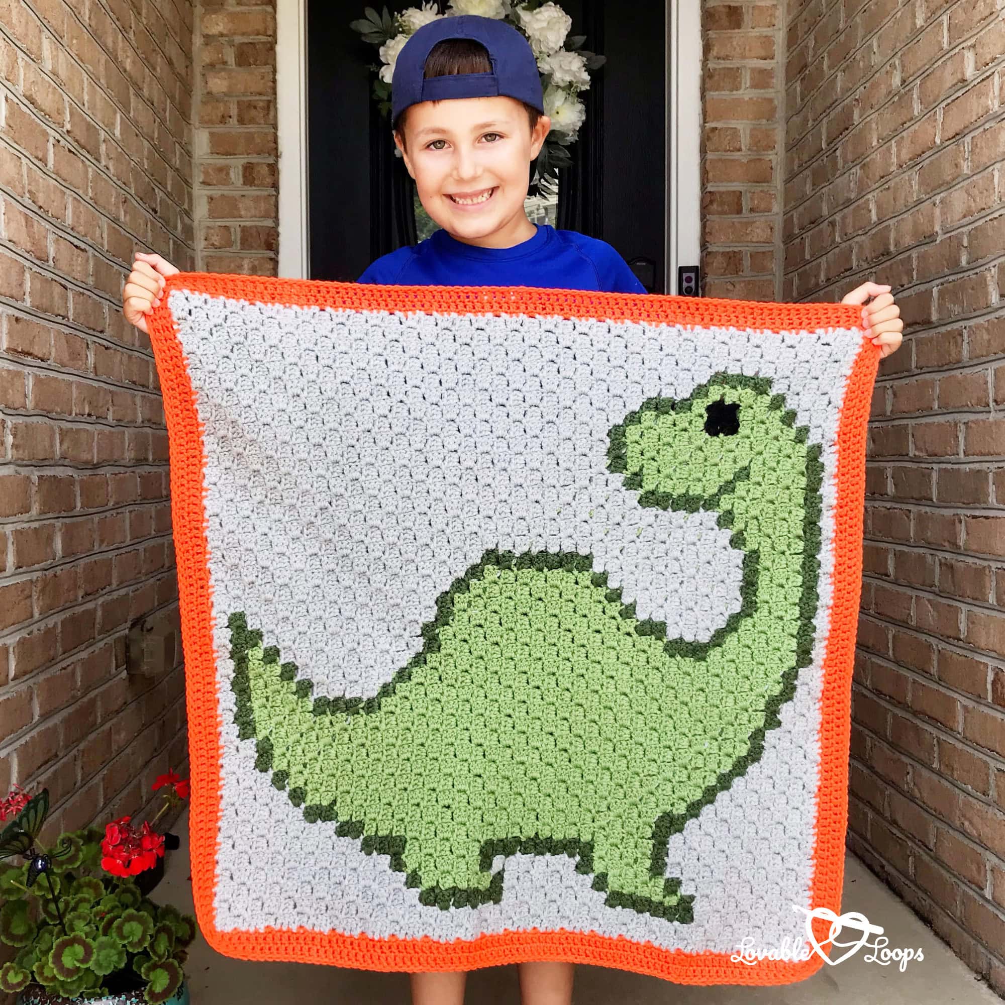 Cute Crochet Dinosaur Blanket Pattern for Beginners (Free & Easy)