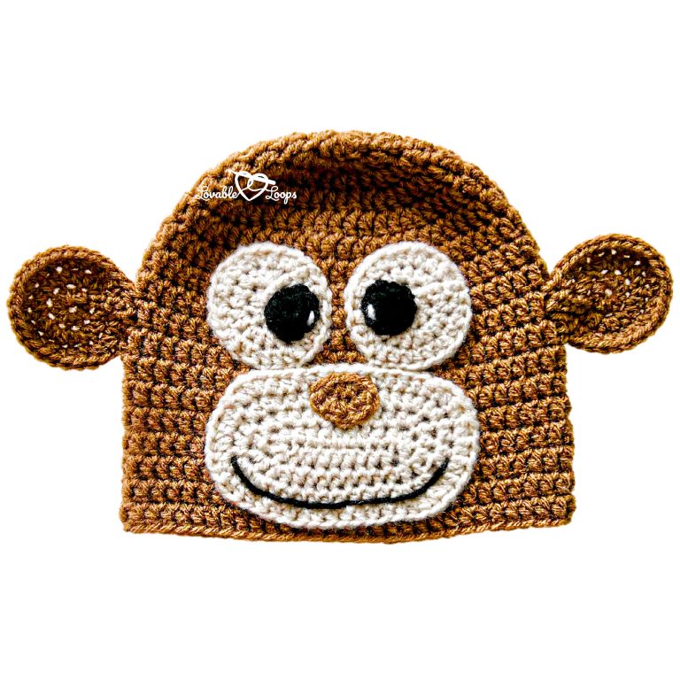 Cute Crochet Monkey Hat Pattern for Beginners (Free & Easy)