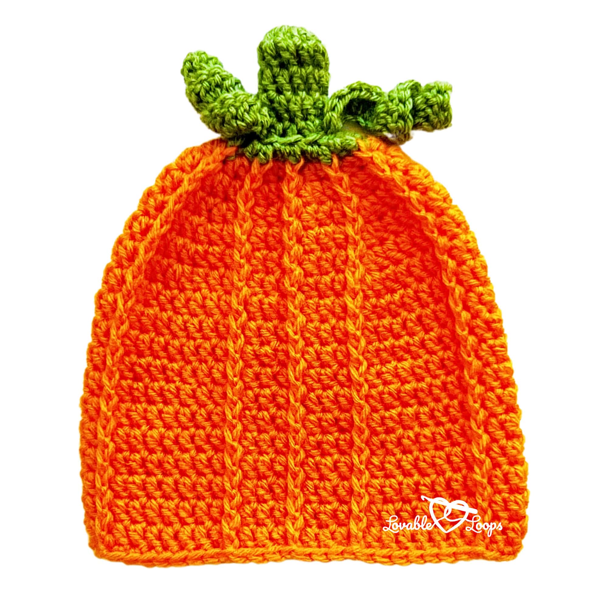 Easy Crochet Pumpkin Hat Pattern for Beginners- All Sizes (Free)
