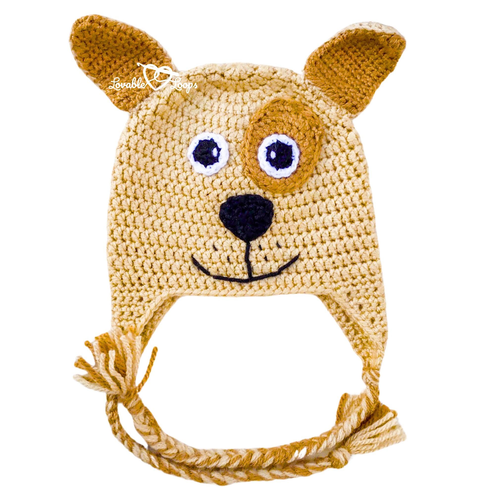 Cute Crochet Dog Hat Pattern for Beginners (Free & Easy)