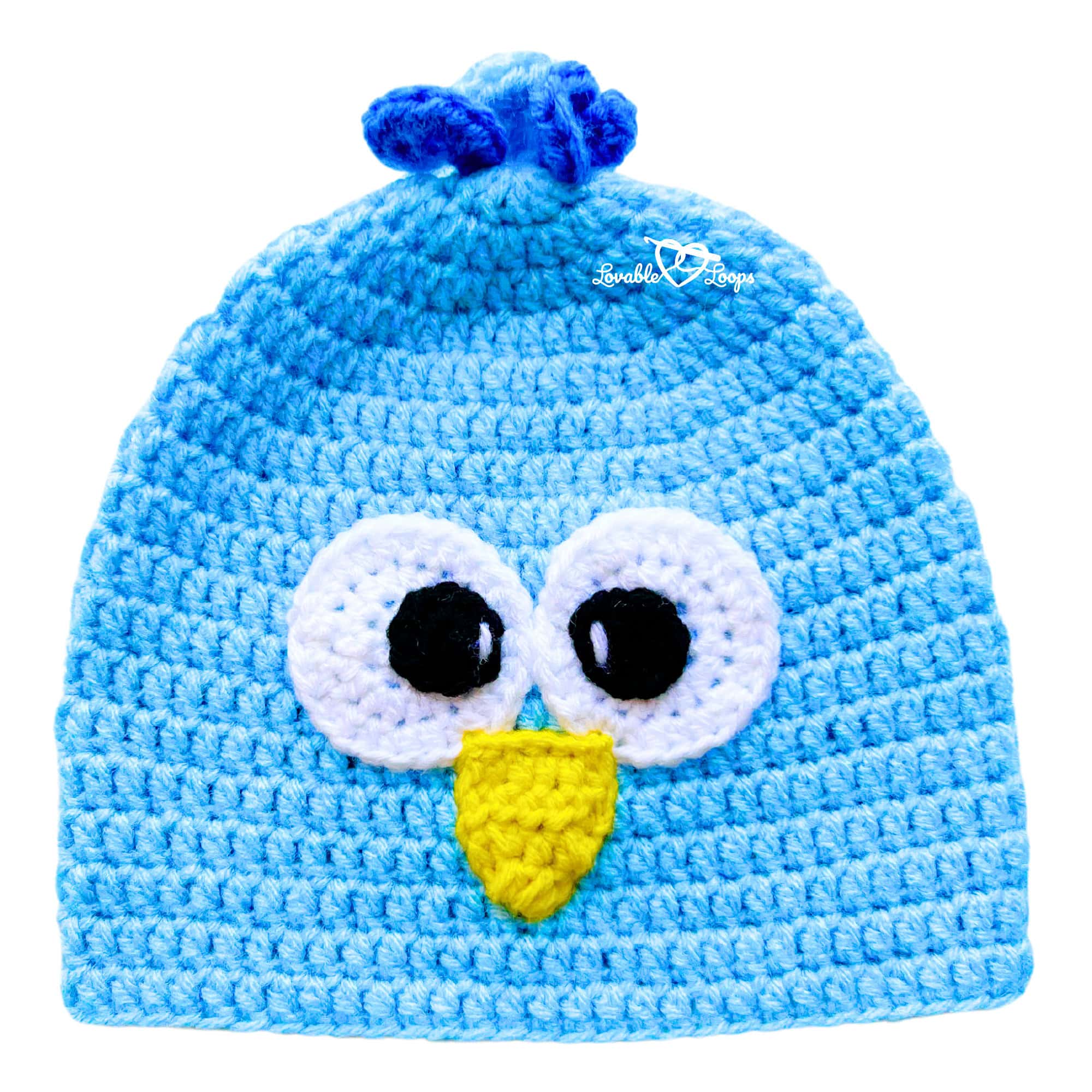 Crochet Bird Hat Pattern for Beginners (free & easy)