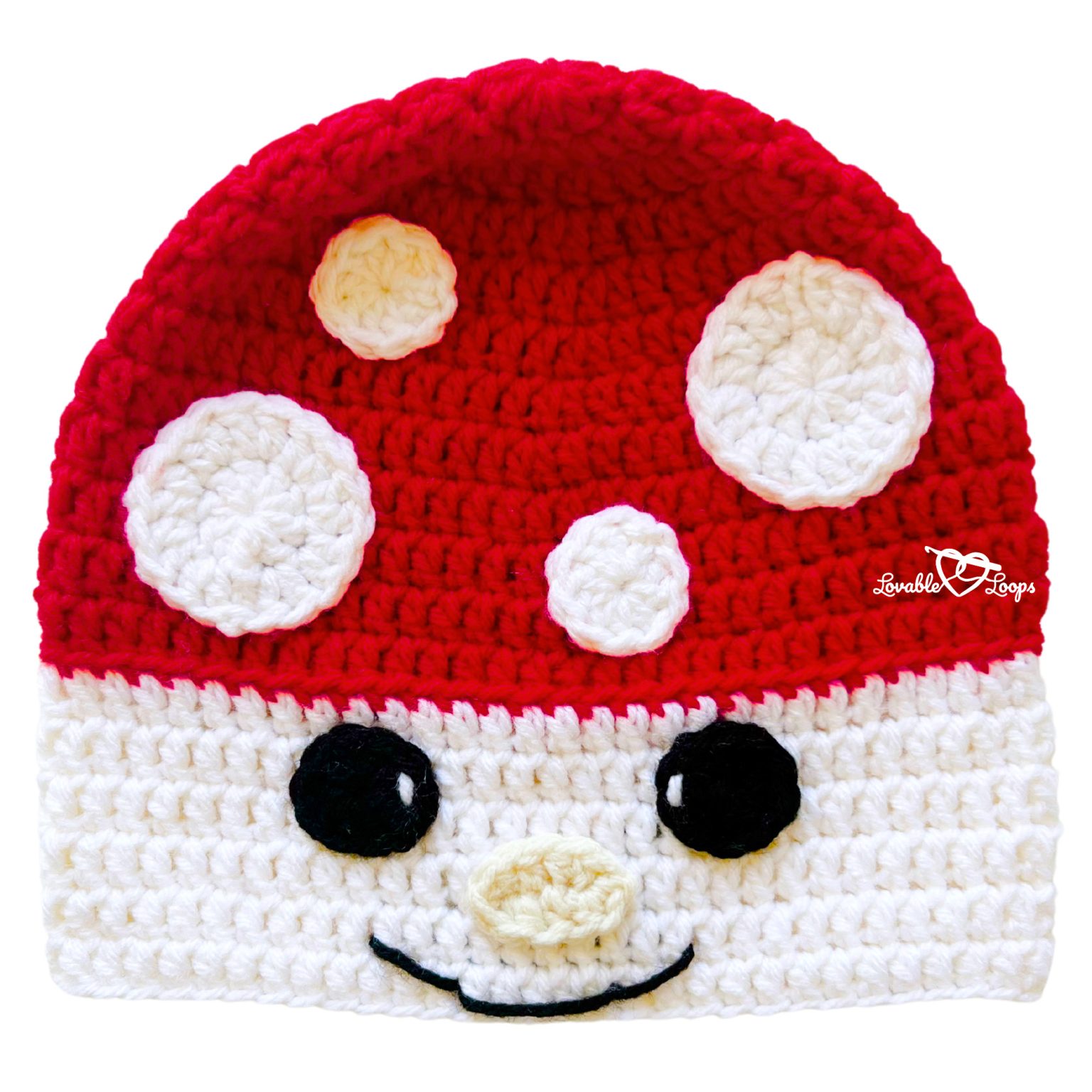 Cute Crochet Mushroom Hat Pattern for Beginners (free & easy)