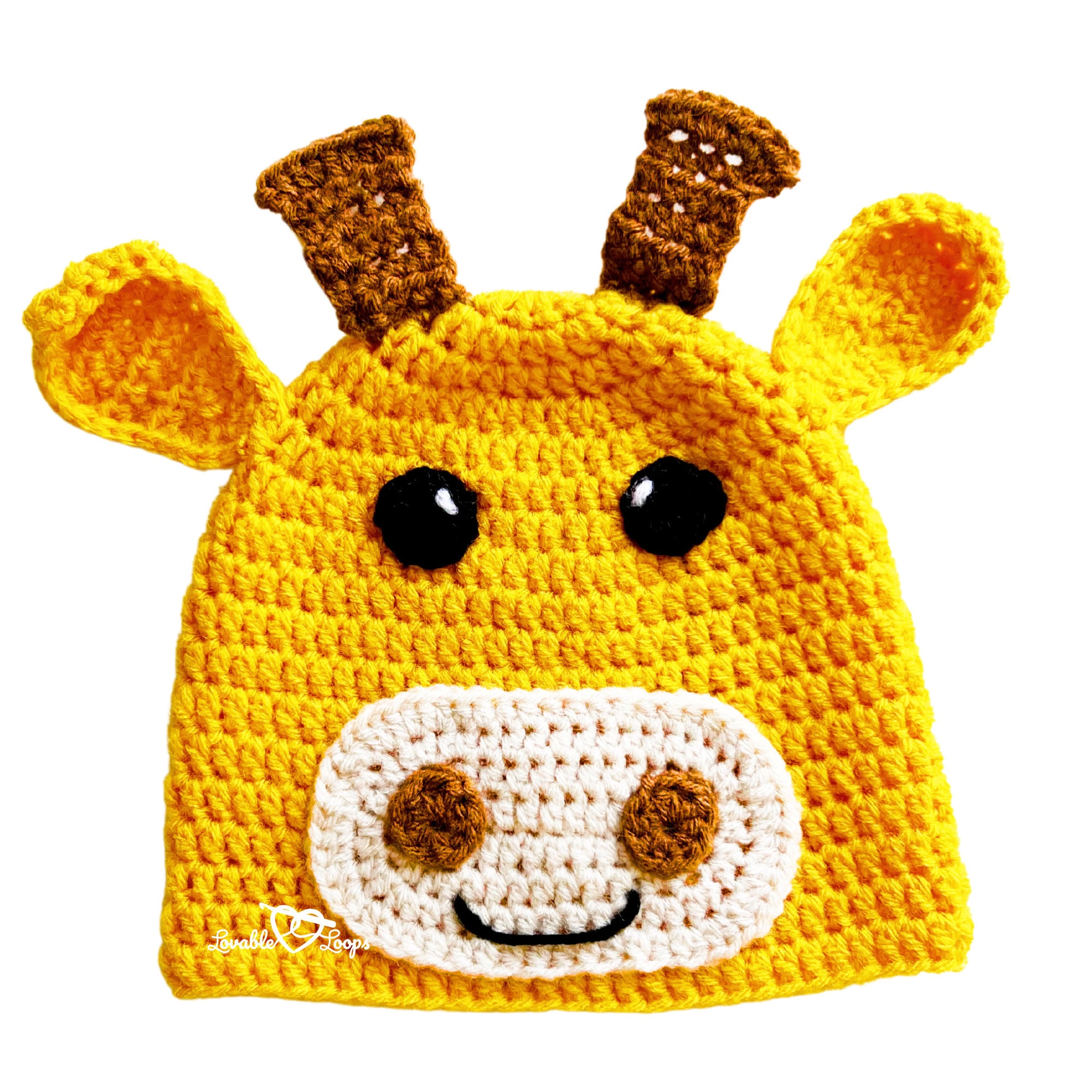 Cute Crochet Giraffe Hat Pattern for Beginners (free & easy)