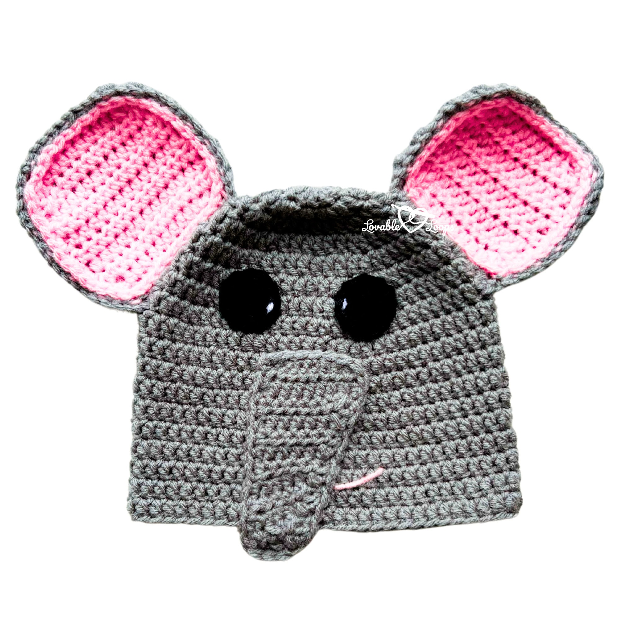 Cute Crochet Elephant Hat Pattern for Beginners (free & easy)