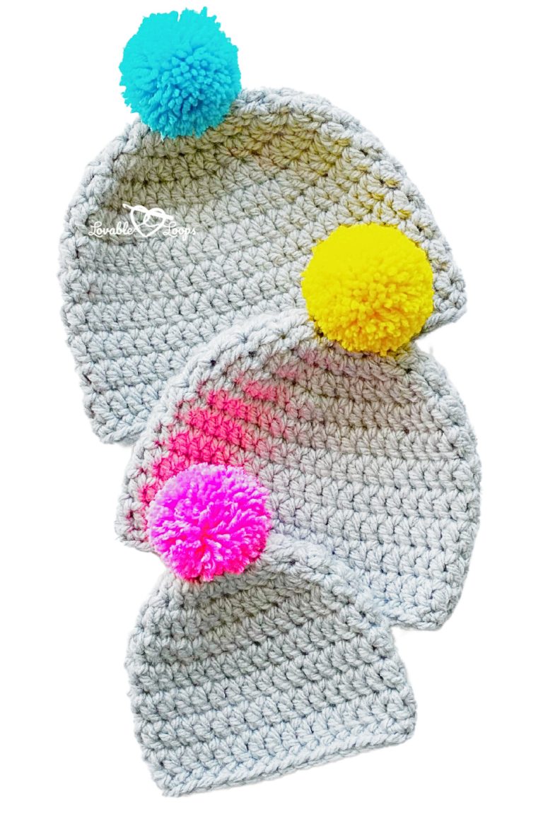 Super Bulky Crochet Hat Pattern for Beginners + Video Tutorial