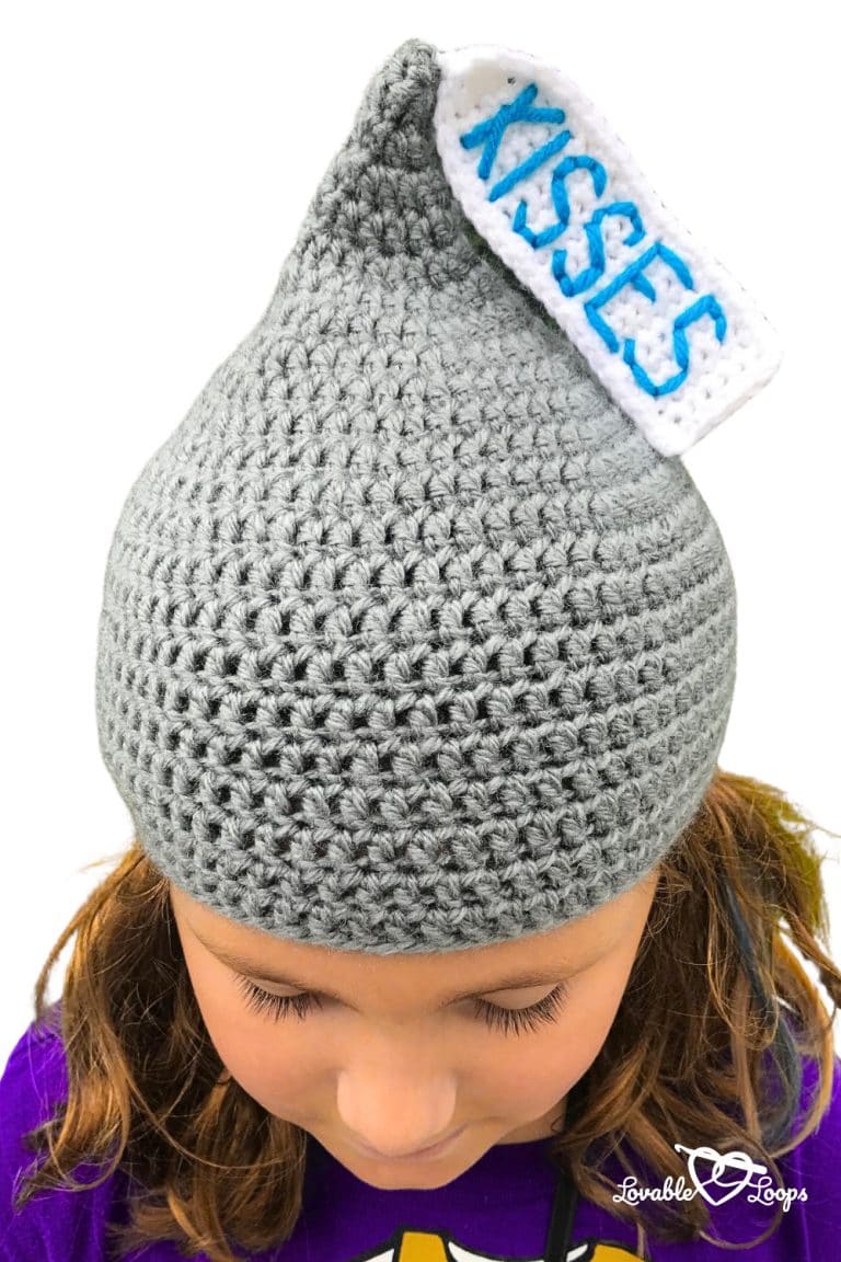 Sweet Crochet Hershey Kiss Hat Pattern for Beginners (Free)