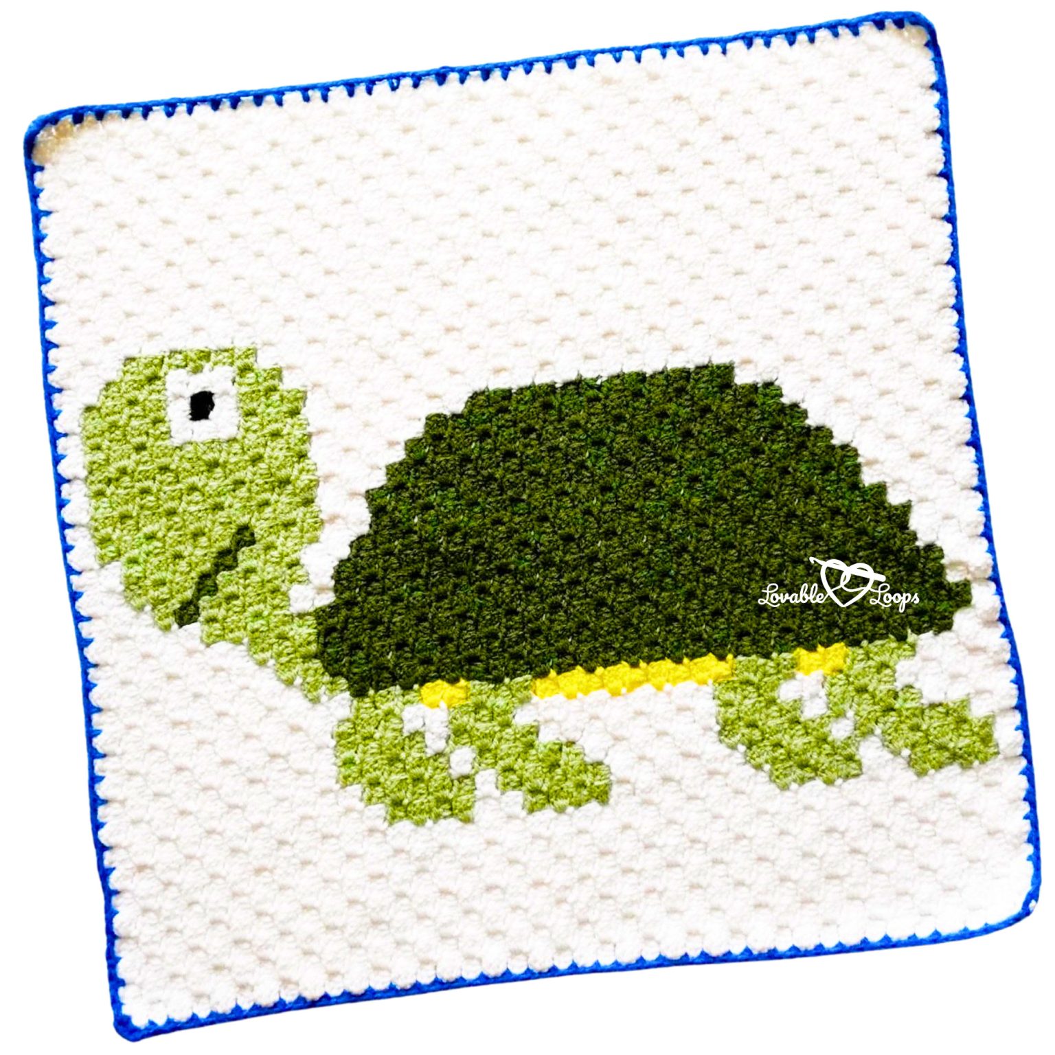 C2C Crochet Square Pattern Cool Ocean Sea Turtle (free)