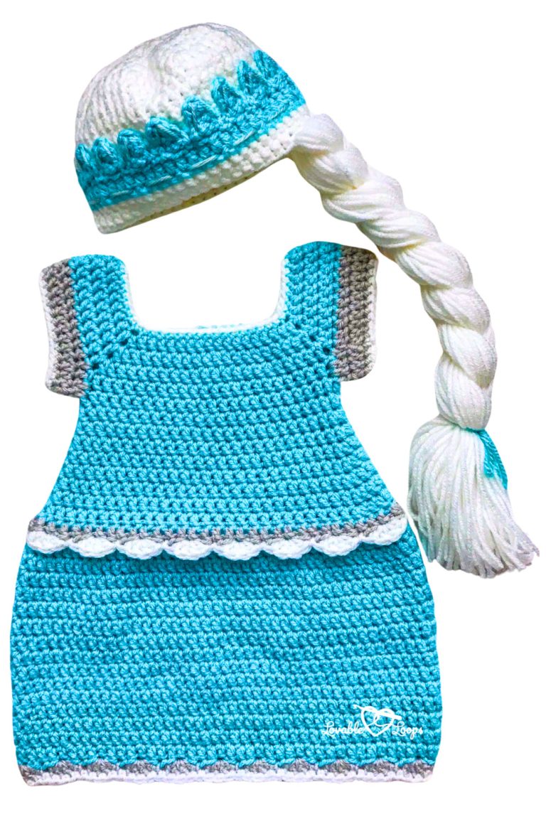 Queen Elsa Crochet Baby Dress Pattern for Beginners (free)